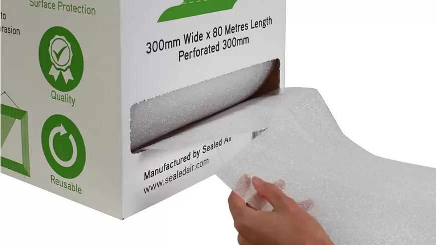 Schaumfolie in Spenderbox kaufen | packster.de